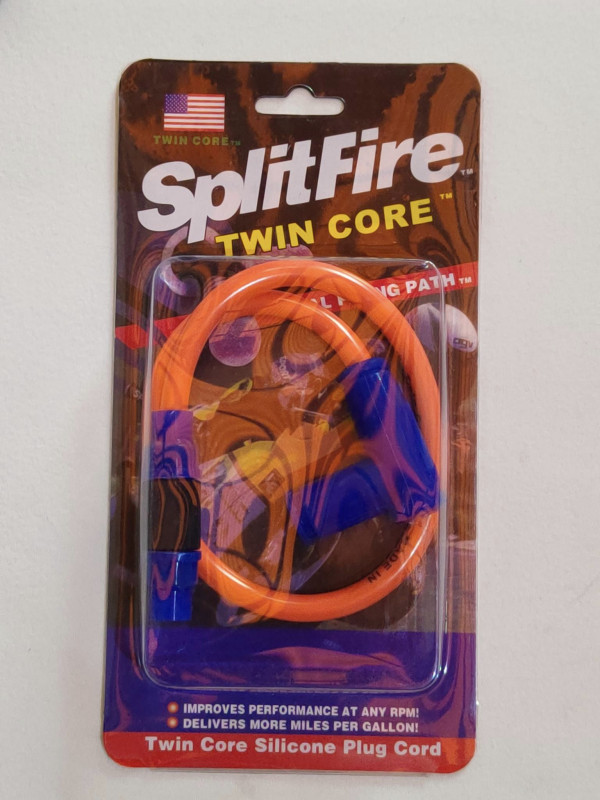 Motorcycle Split Fire Twin Core Spark plug Cap wire set SplitFire Universal